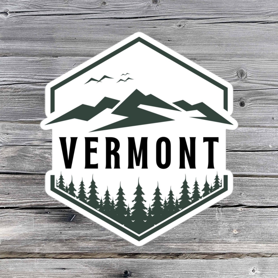 Vermont Logo Sticker, VT, Green Mountains - Etsy