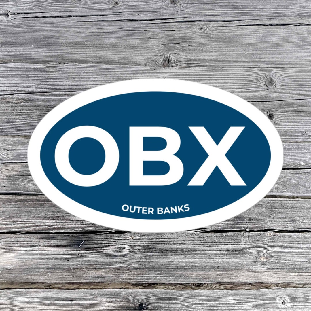 Outer Banks Sticker, "obx", NC, Oval Logo - Etsy