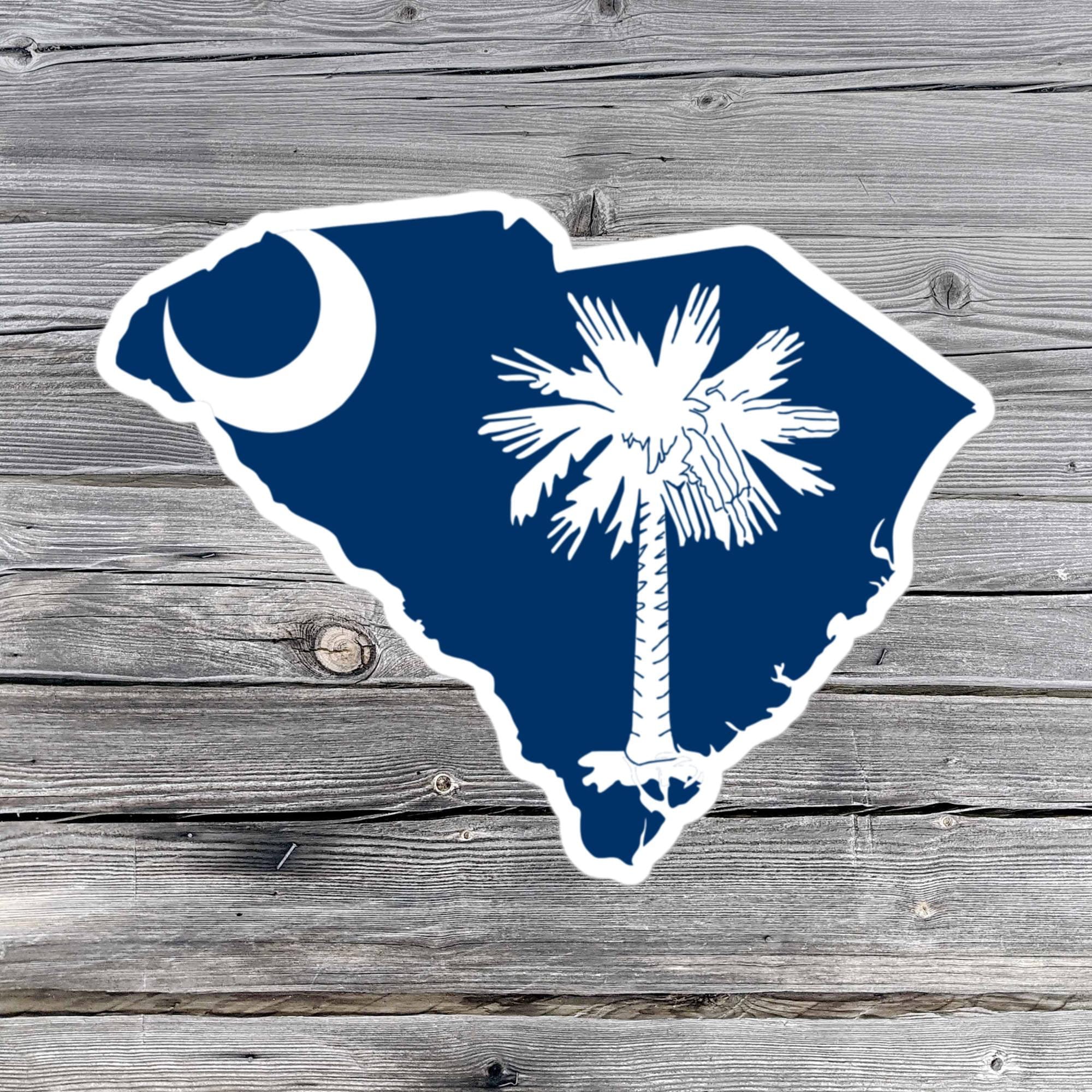 South Carolina Sticker, Palmetto Tree, SC State Flag - Etsy