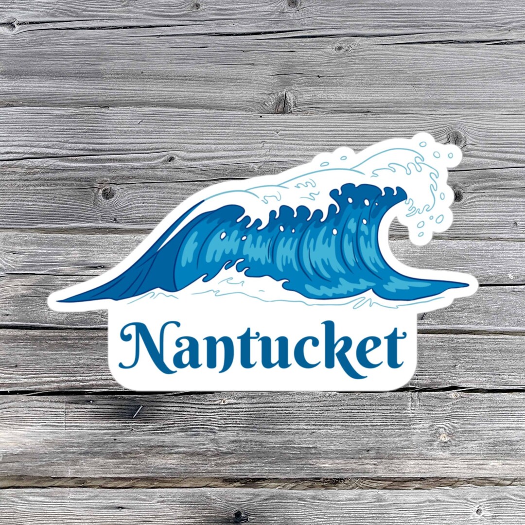 Nantucket Sticker, Surf, Beach, ACK - Etsy