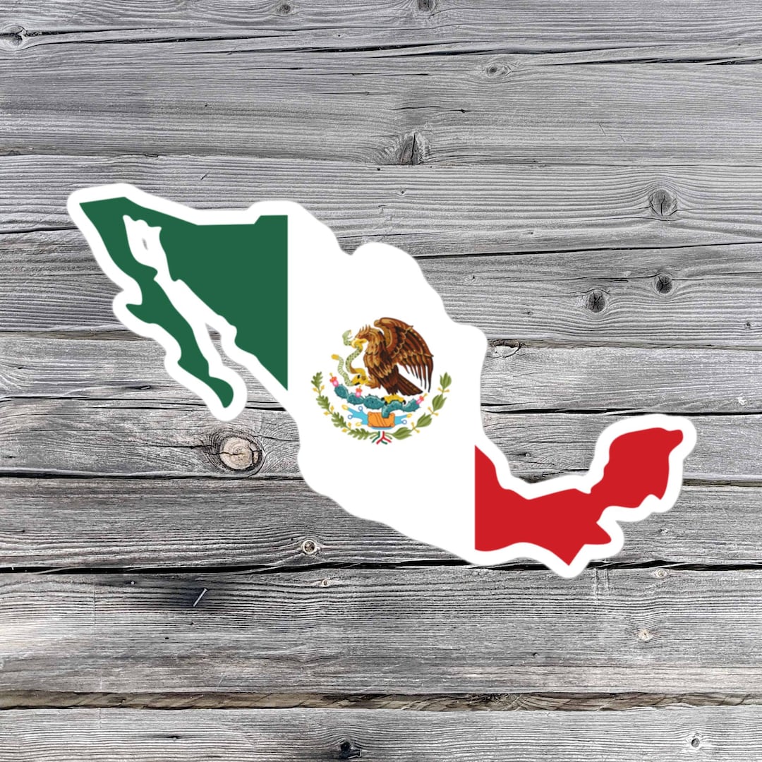 Mexico Sticker, Mexican Flag - Etsy