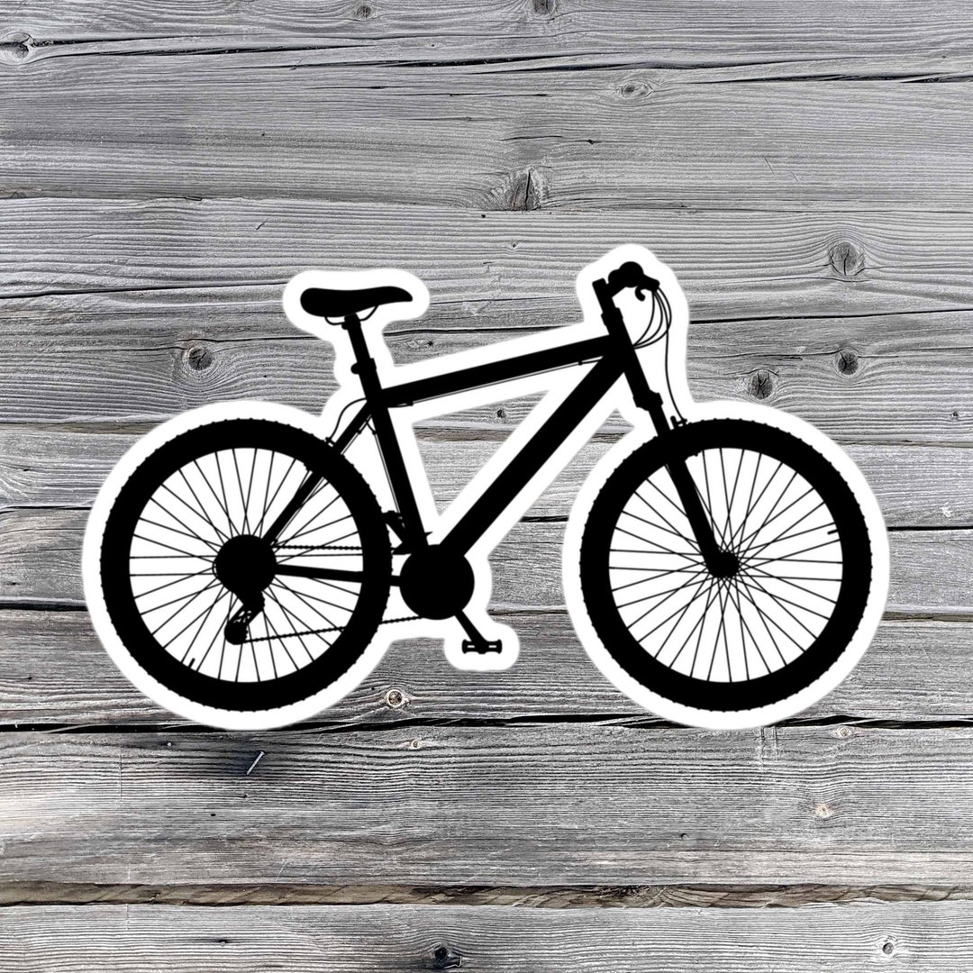 Biking Sticker, Bike, Silhouette Logo - Etsy