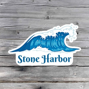 Stone Harbor Sticker, Surf, Beach, NJ - Etsy