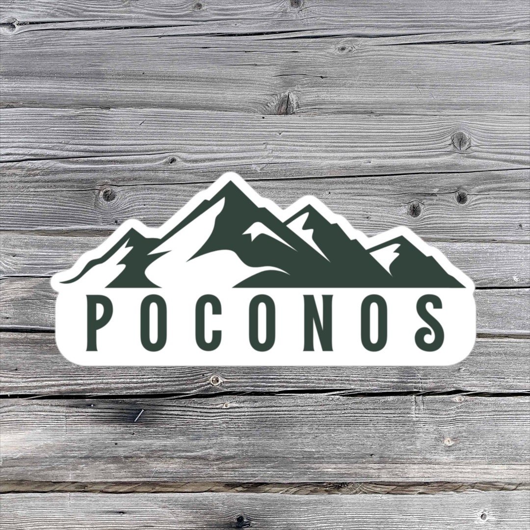 Poconos Sticker, Mountains, PA - Etsy
