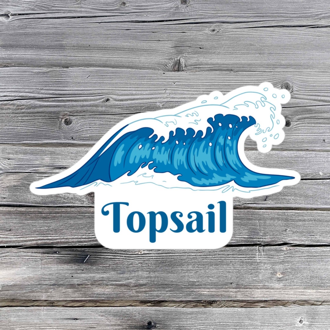 Topsail Sticker, Surf, Beach, NC - Etsy