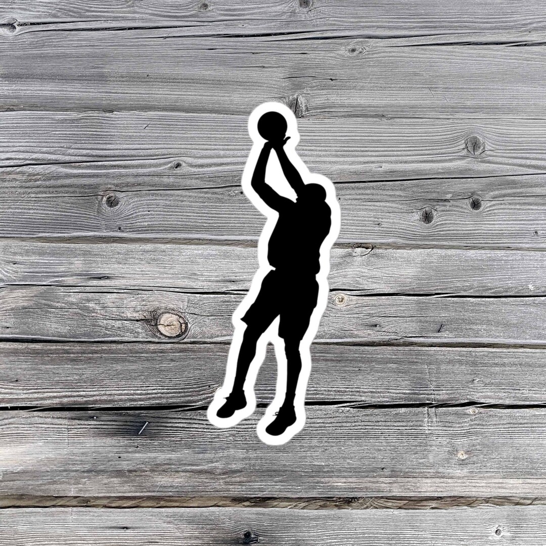 Basketball Sticker, Shooting, Bball, Silhouette Logo - Etsy