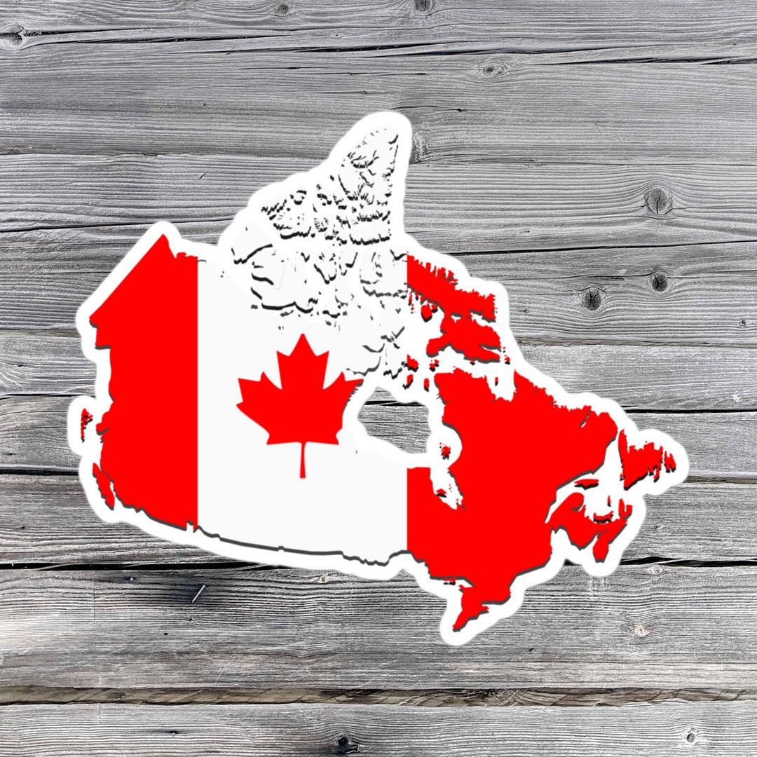 Canada Sticker, Canadian Flag - Etsy
