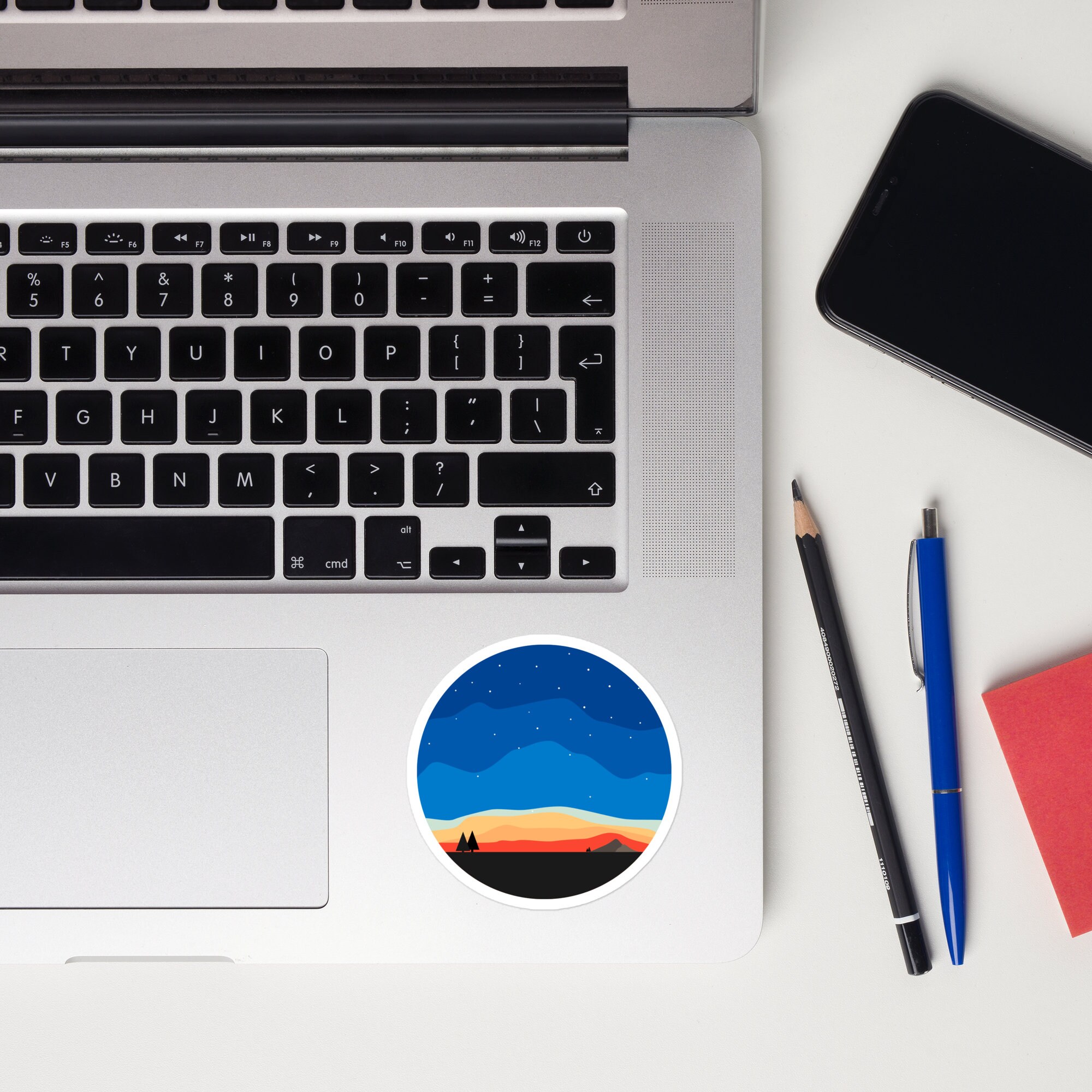 Night Sky Sticker, Stars, Horizon - Etsy