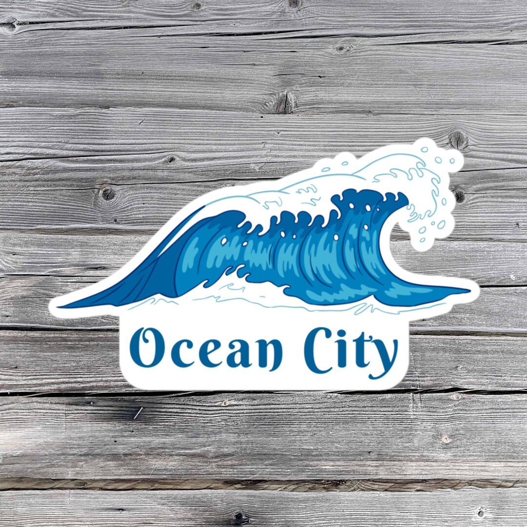 Ocean City Sticker, Surf, Beach - Etsy