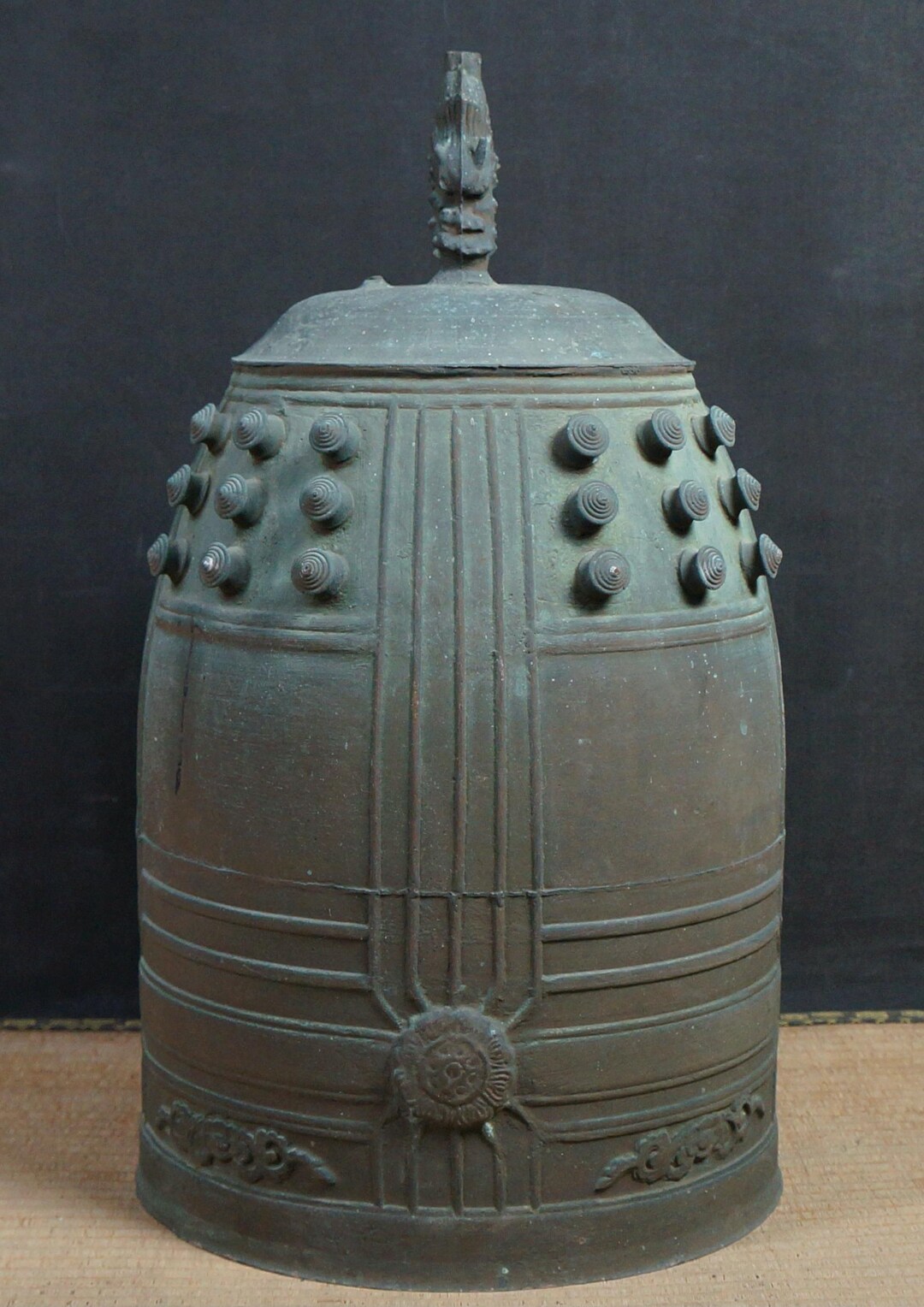 Antique Japan buddhist Bronze Temple Bonsho Bell 1880 Temple - Etsy