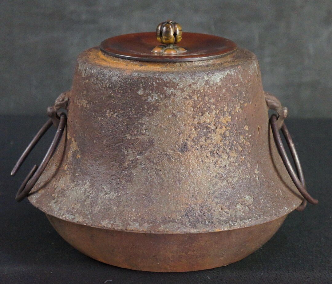 Japan Tea Ceremony Sand Cast Iron Kettle Chagama 1900 Japanese Craft - Etsy