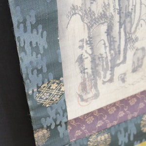 Antique Japan Ink Winter Panting Scroll 1850 sansui sumi-e - Etsy