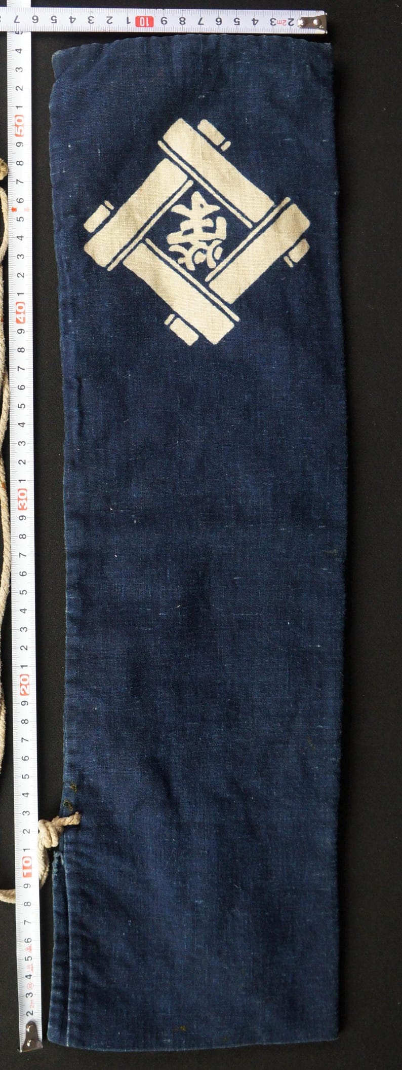 Antique Japan Blue dye Bukuro Bag Craft 1880 rural Workers Craft - Etsy