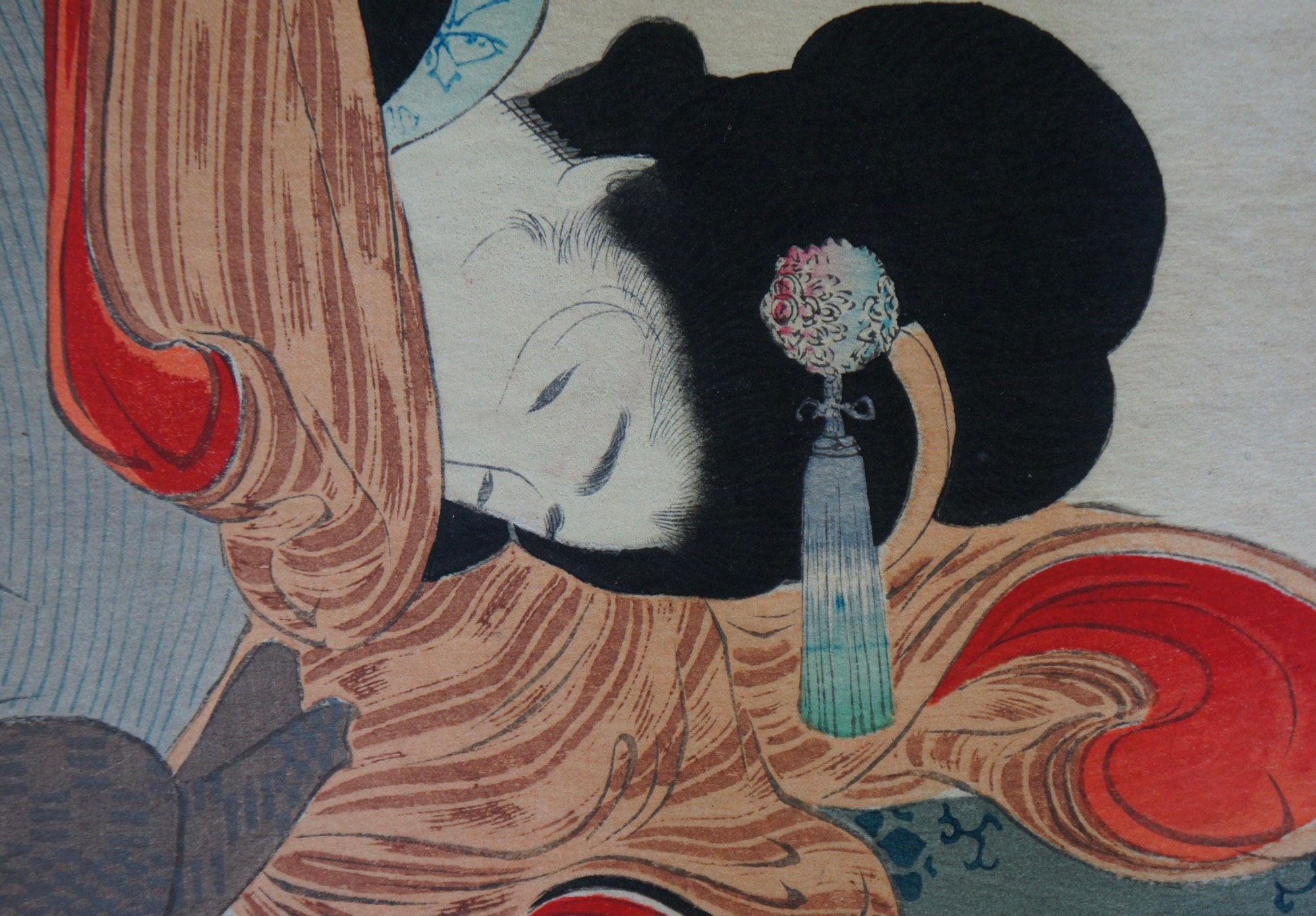 Antique Japan Shunga Erotic Art Woodblock Print 1880s Meiji - Etsy