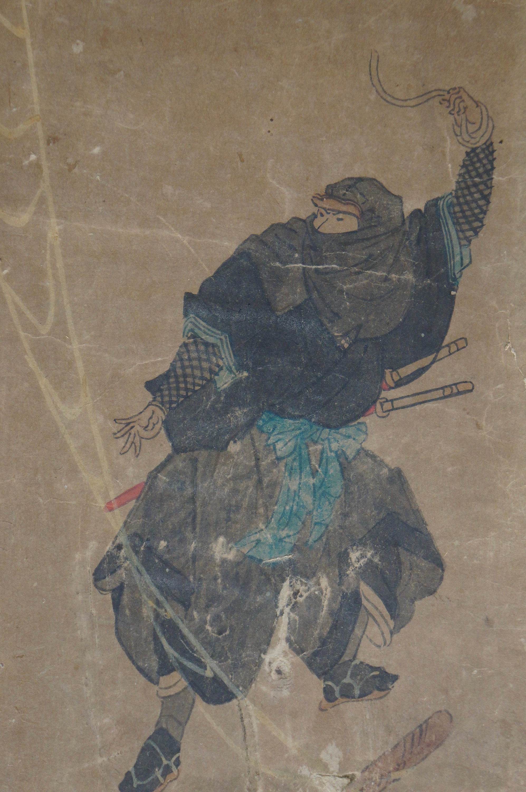 Ancient Japanese Ninja Painting