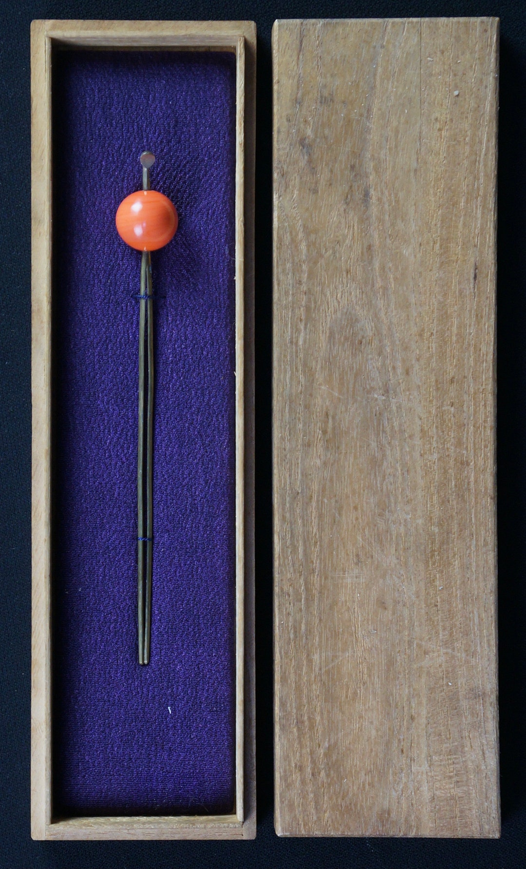 Antique Kanzashi Japan Geisha Hair Pin Kimono Accessory 19303 Bronze ...