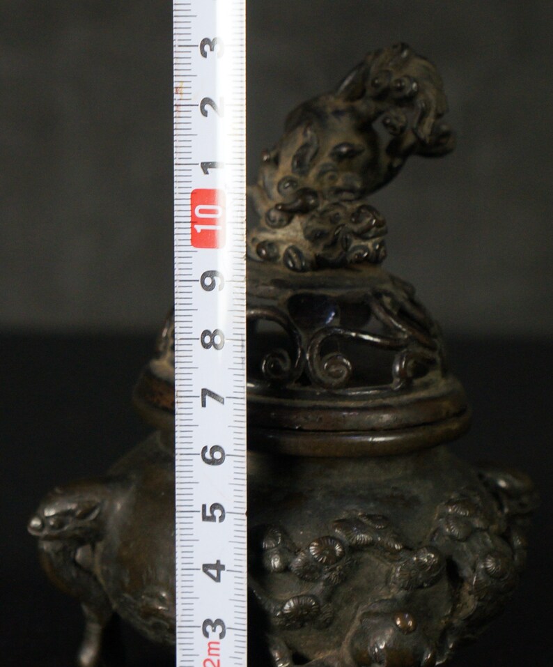 Antique Japan Bronze Censer Koro Incense Burner 1700 Edo Lost Wax Art ...