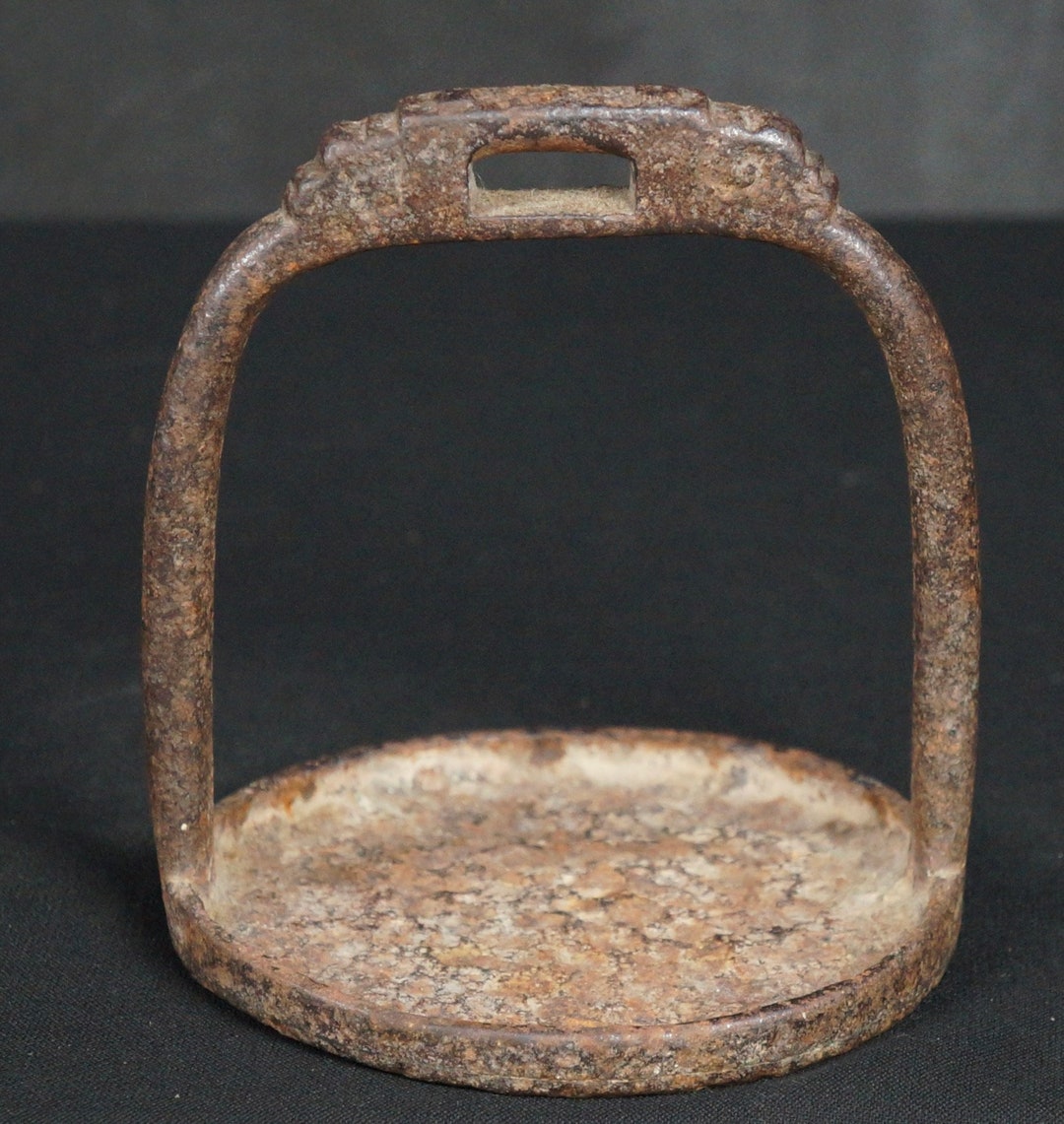 Antique Japan stirrup Abumi sand Cast Iron 1700 samurai Craft - Etsy