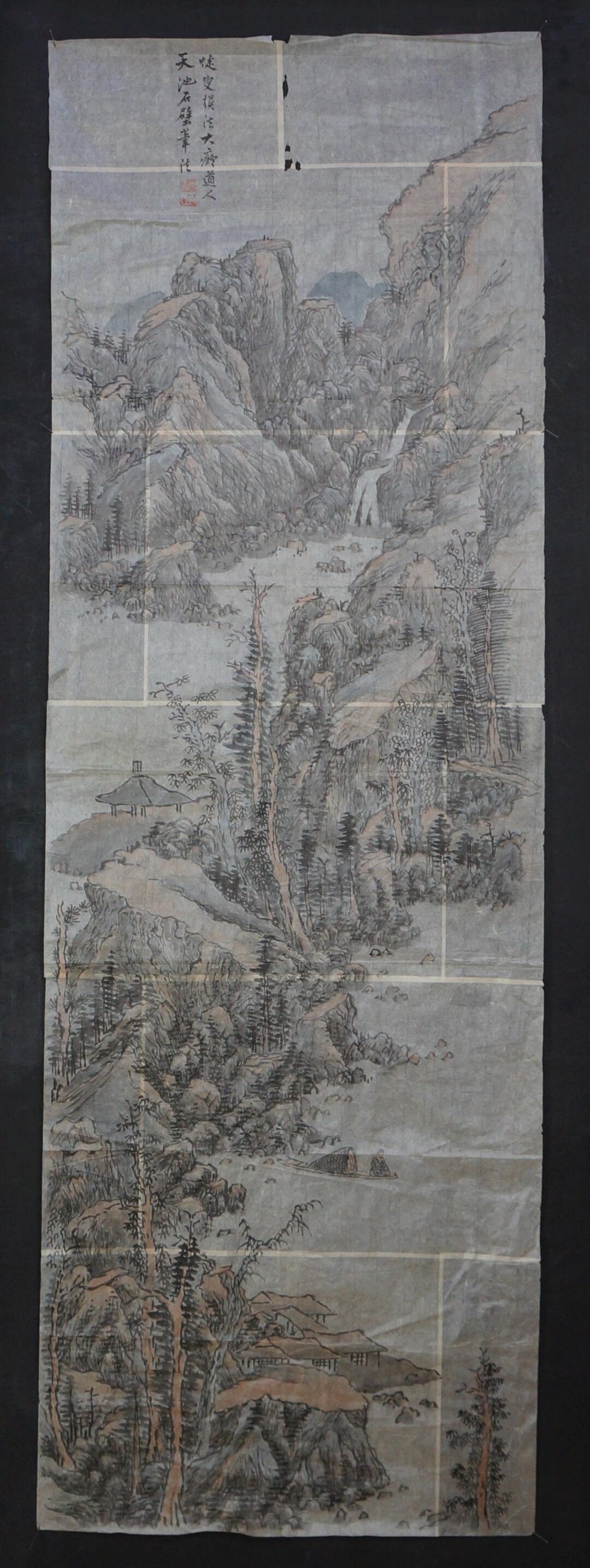 Antique Japan Sansui Ink Landscape Paper 1800 sumi-e Zen Art - Etsy