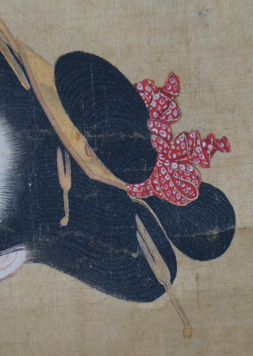 Antique Japane Fine Shunga Erotic Art Silk Painting 1800s - Etsy