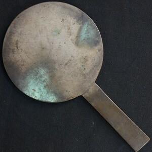 Antique Japan bronze Mirror Kagami Lost Wax Technique Craft 1800s Edo ...