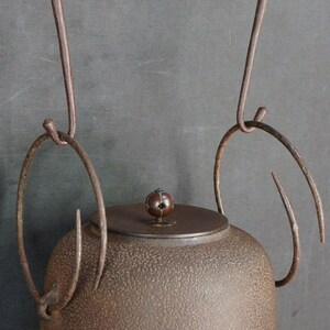 Japan Sand Cast Iron Kettle Chagama 1900stea Ceremony Chashitsu Room - Etsy