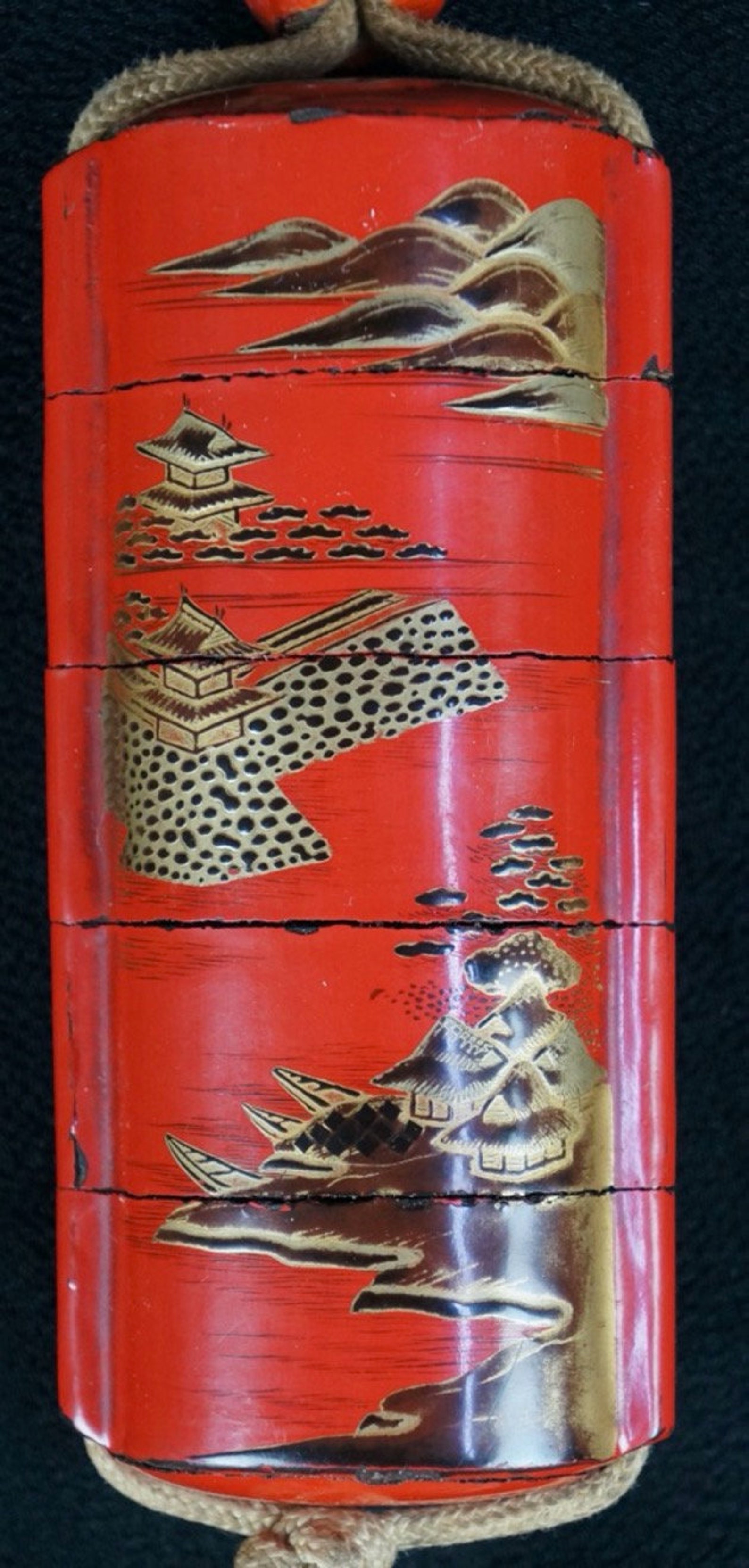 Antique Inro Maki-e Medicine Box 1800 Japan Historical Lacquer - Etsy