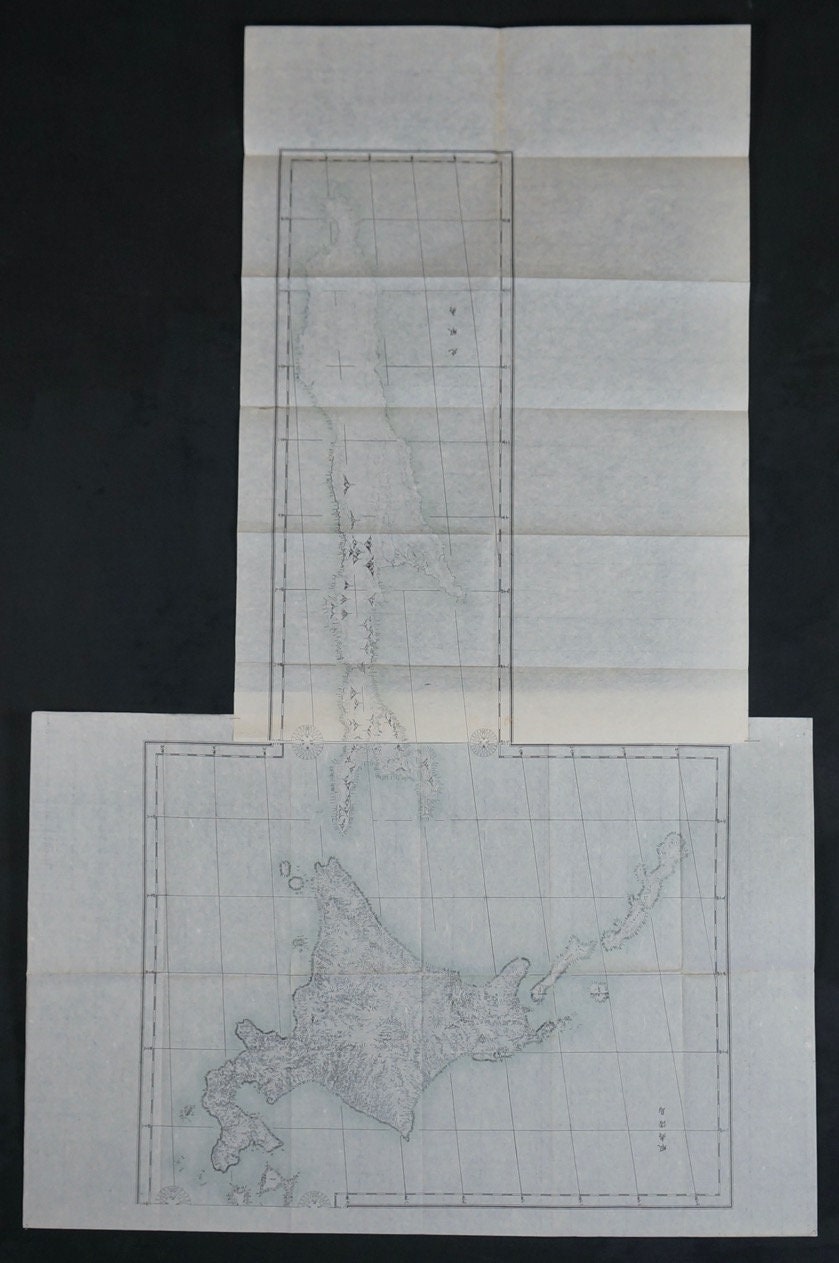 Japan Map Meiji Era Wood Block Print 1868s Replica - Etsy Australia
