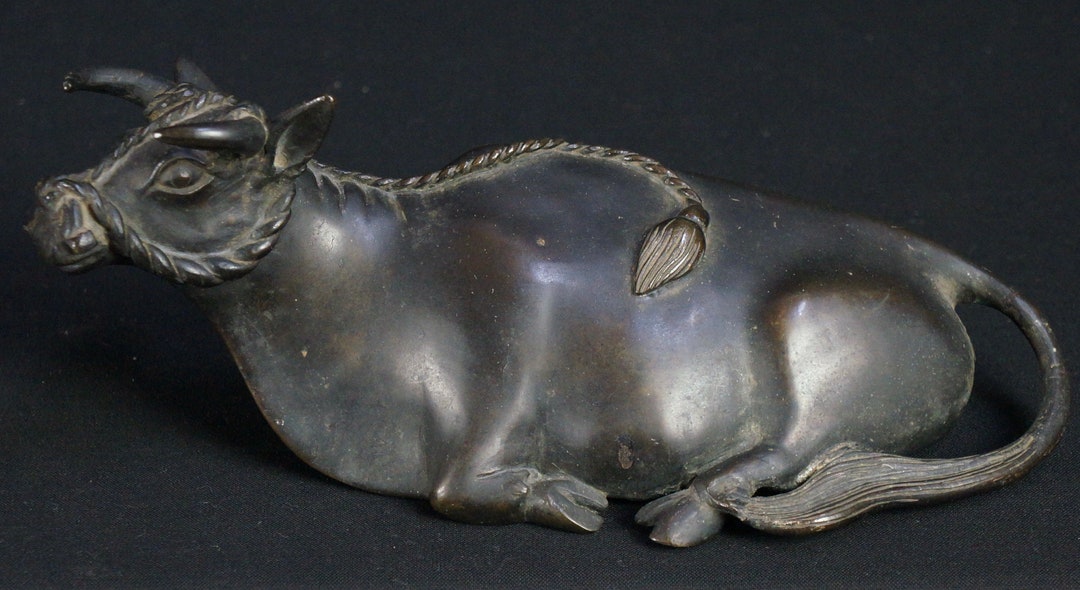 Antique Buddhist Temple Cow Ushi Japan Bronze Sculpture 1800 - Etsy