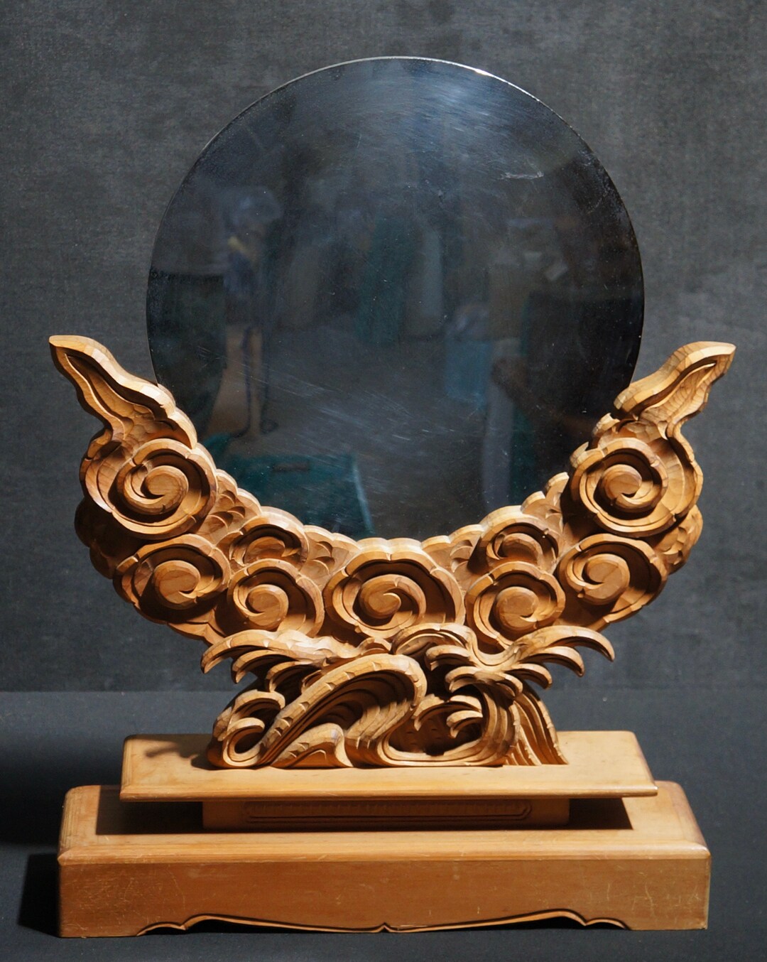 Japan Shintotemple Mirror Shintai Main Altar Mirror 1950shamanism - Etsy