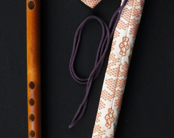 Japanese Zen Bamboo Flute Fue 1980 Japan Vintage Musical Temple ...