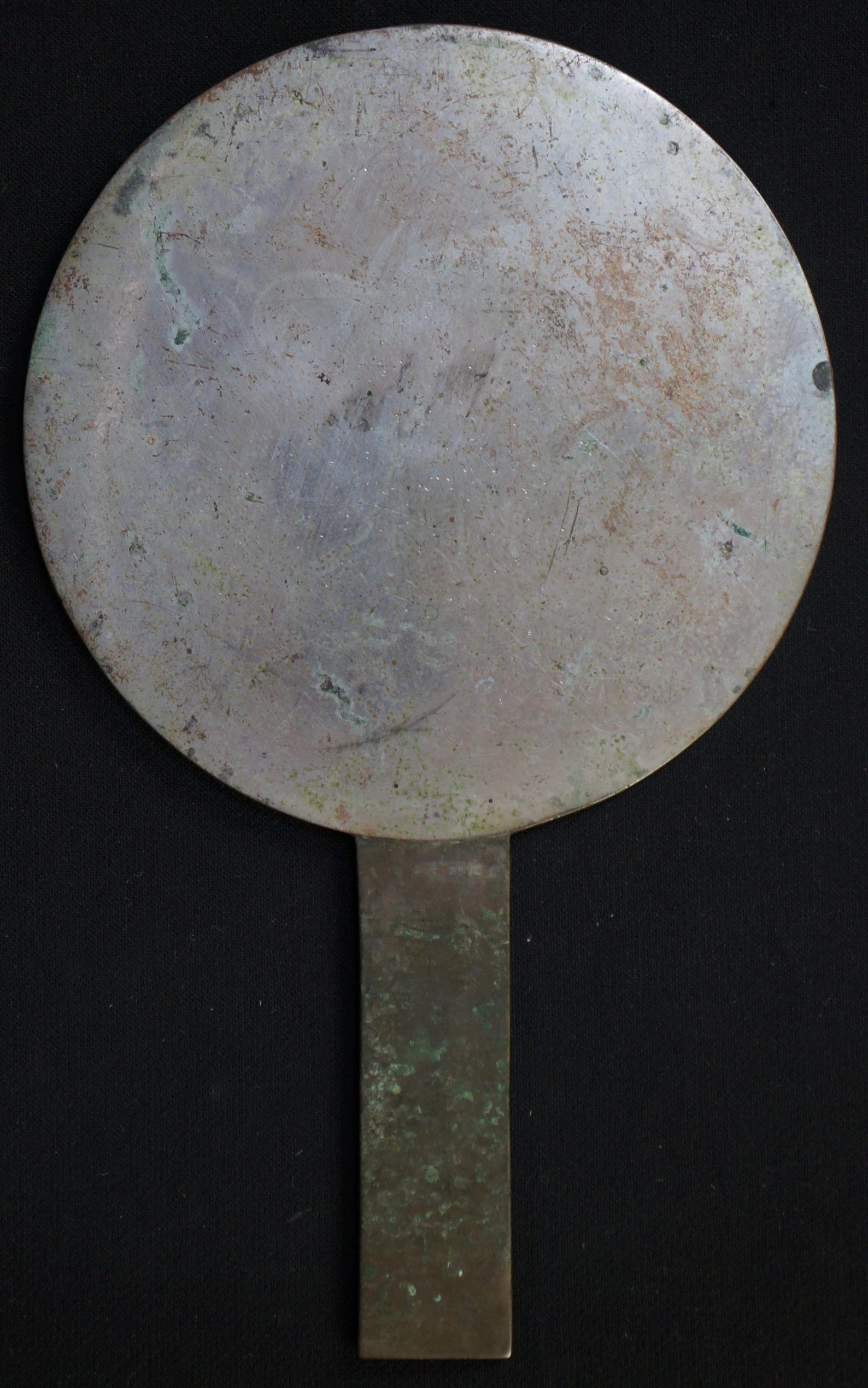 Antique Japan bronze Mirror Kagami Fuji-san and Floating Garden 1800 ...