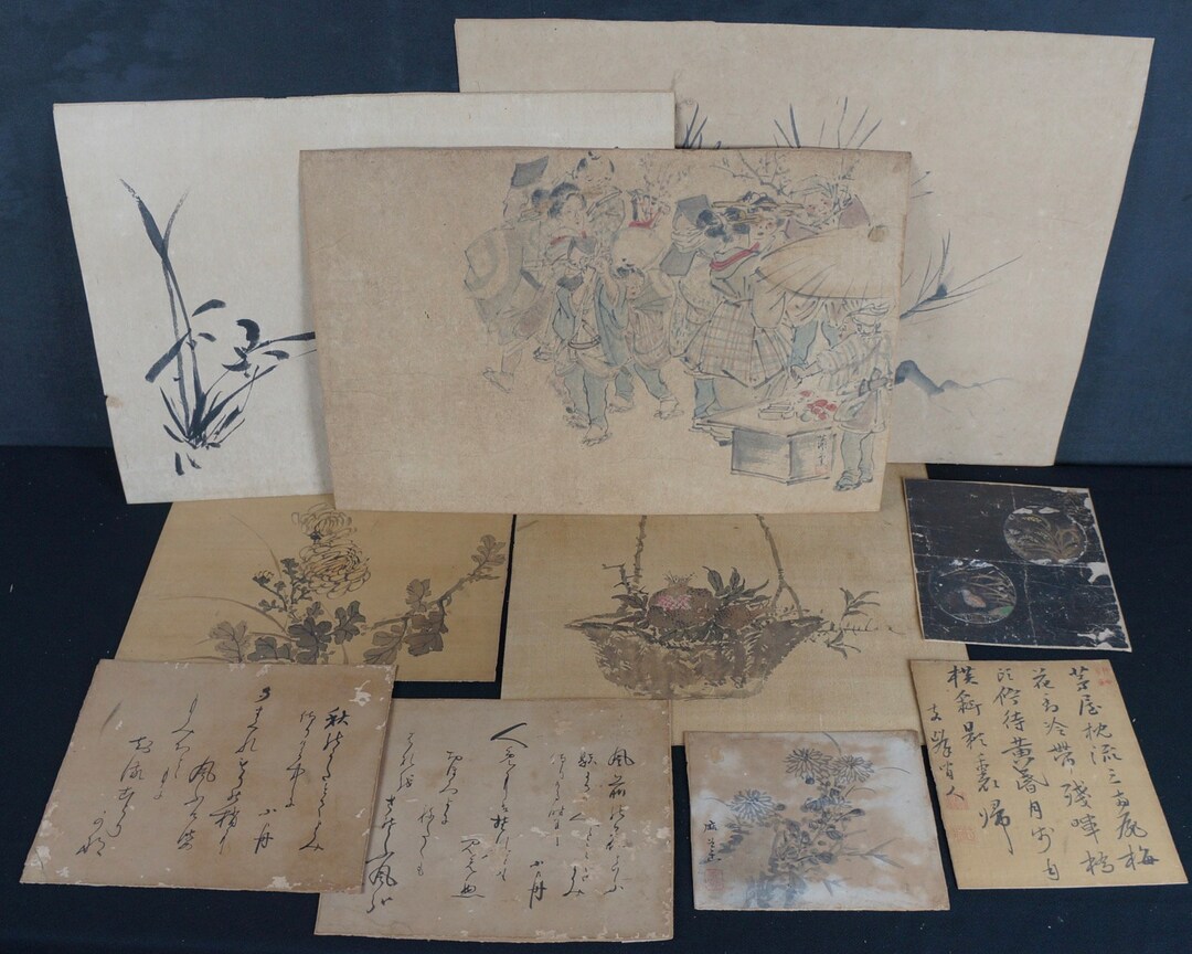 Antique Japan Ink Art Painting 1800s Art Sumi-e Zen Interior - Etsy