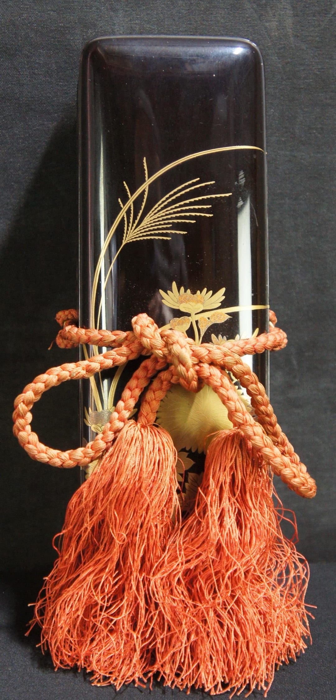 Japan Antique Tegami-ire Lacquer Box 1900 japanese Maki-e Wajima-nuri ...