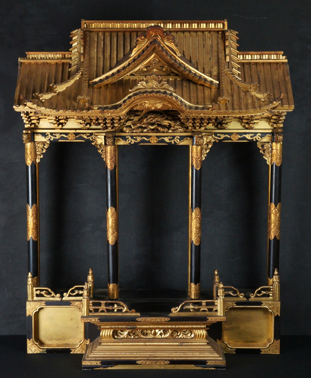 Japan Butsudan Buddhist Altar Wood Gold Leaf1880 Butsu Craft - Etsy UK