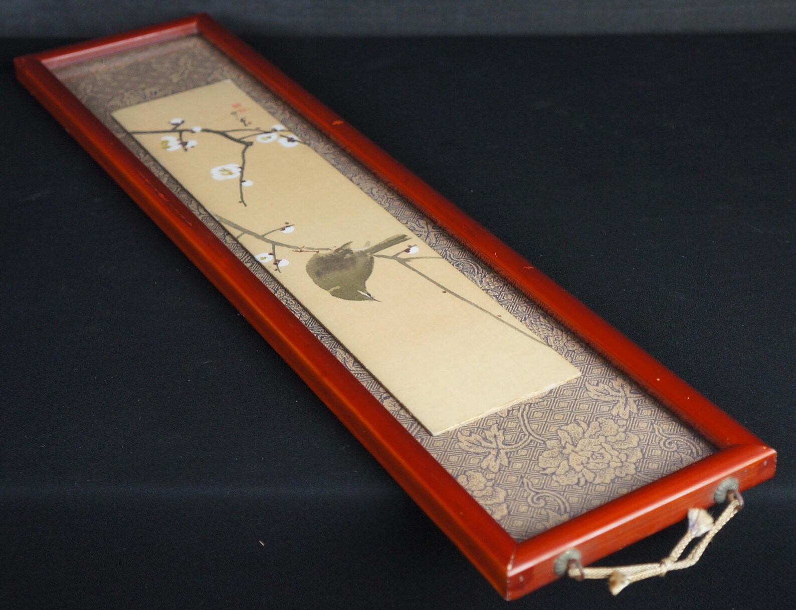 Japan Watercolor Uguisu Bird on Ume Blossom 1950 Hand Craft Tanzaku - Etsy