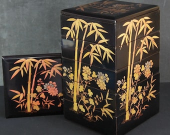 Japan Bento Jyubako Lacquer Food Box 1900 Wajima Hand Craft - Etsy