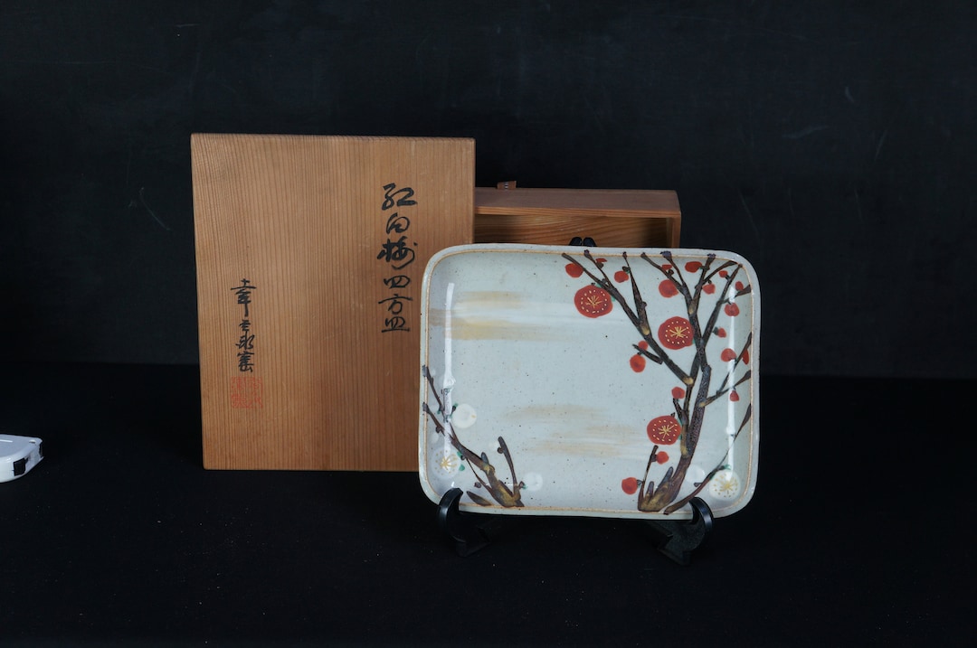 Japan Vintage Kakusara Ceramic Minimalist Plate 1970s Kosaburo Kama - Etsy