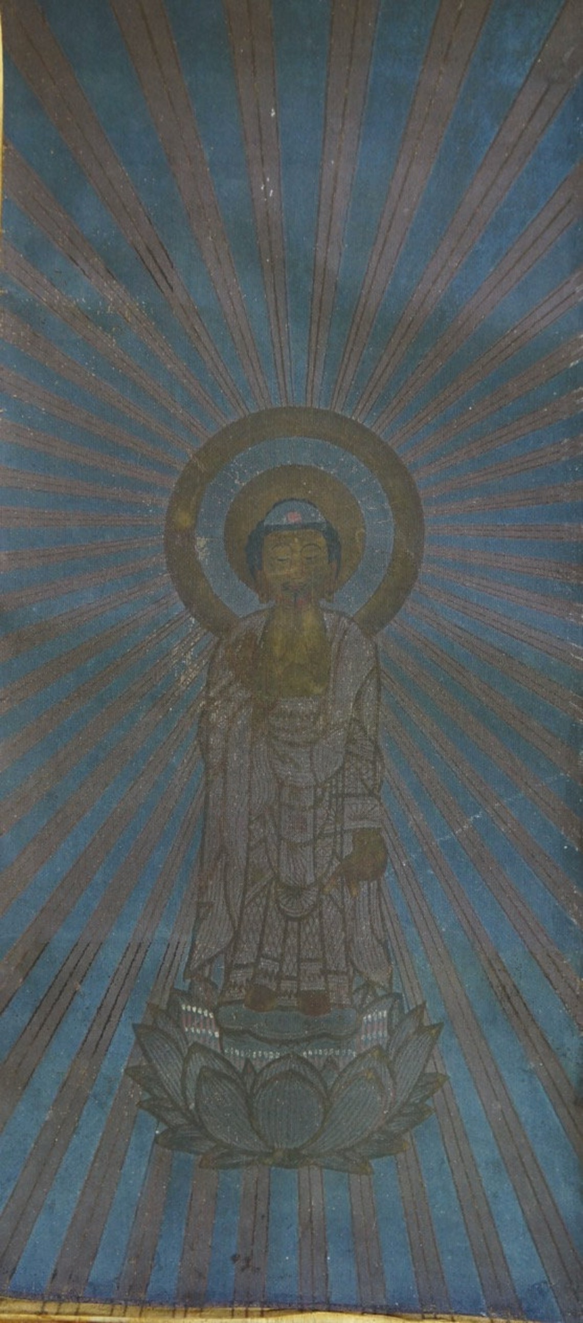 Antique Butsu Buddhist Scroll 1800 Butsudan Art Painting Edo - Etsy