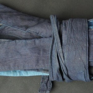 Antique Rural Japan Daiku Carpenter Worker Class Tool Apron 1800 blue ...