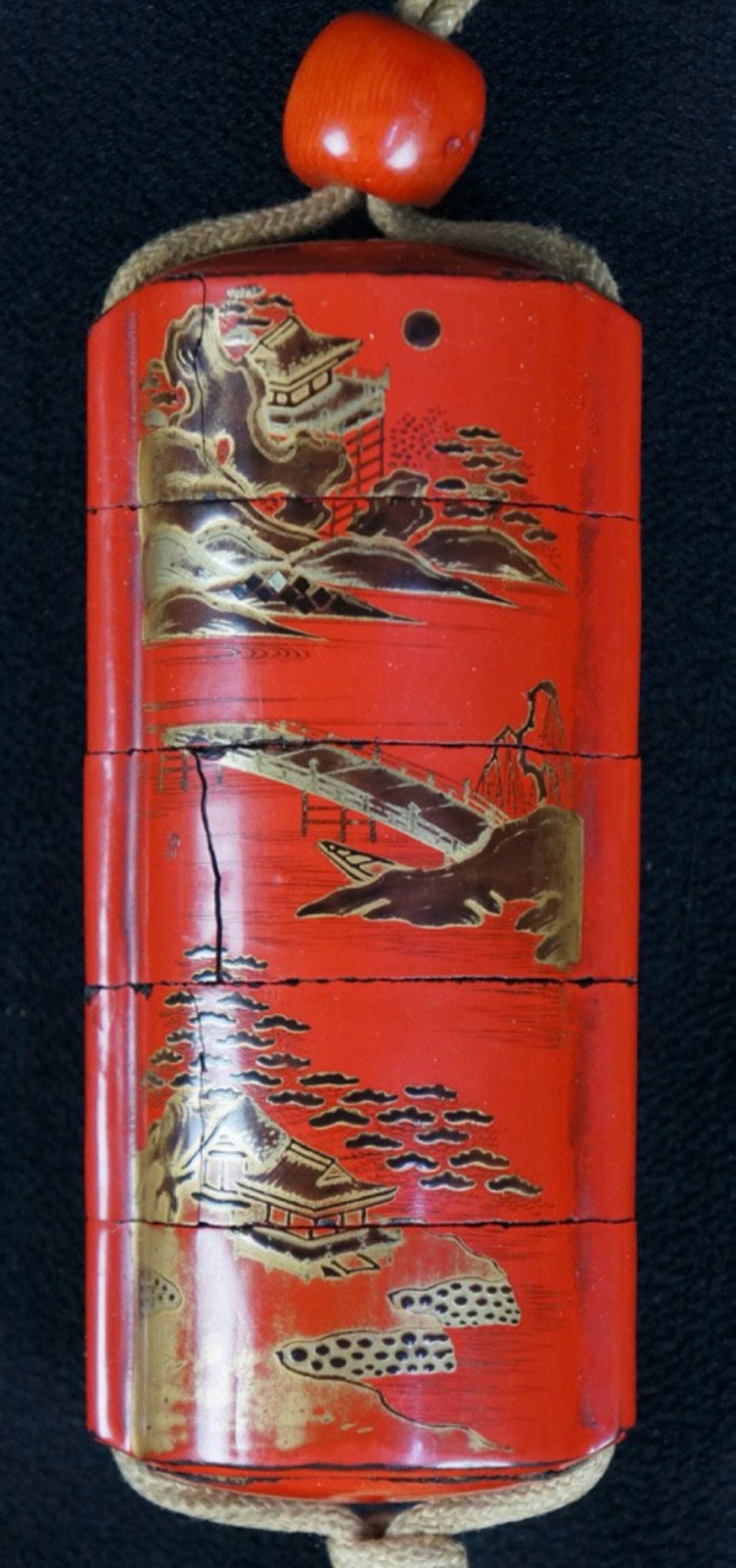 Antique Inro Maki-e Medicine Box 1800 Japan Historical Lacquer - Etsy