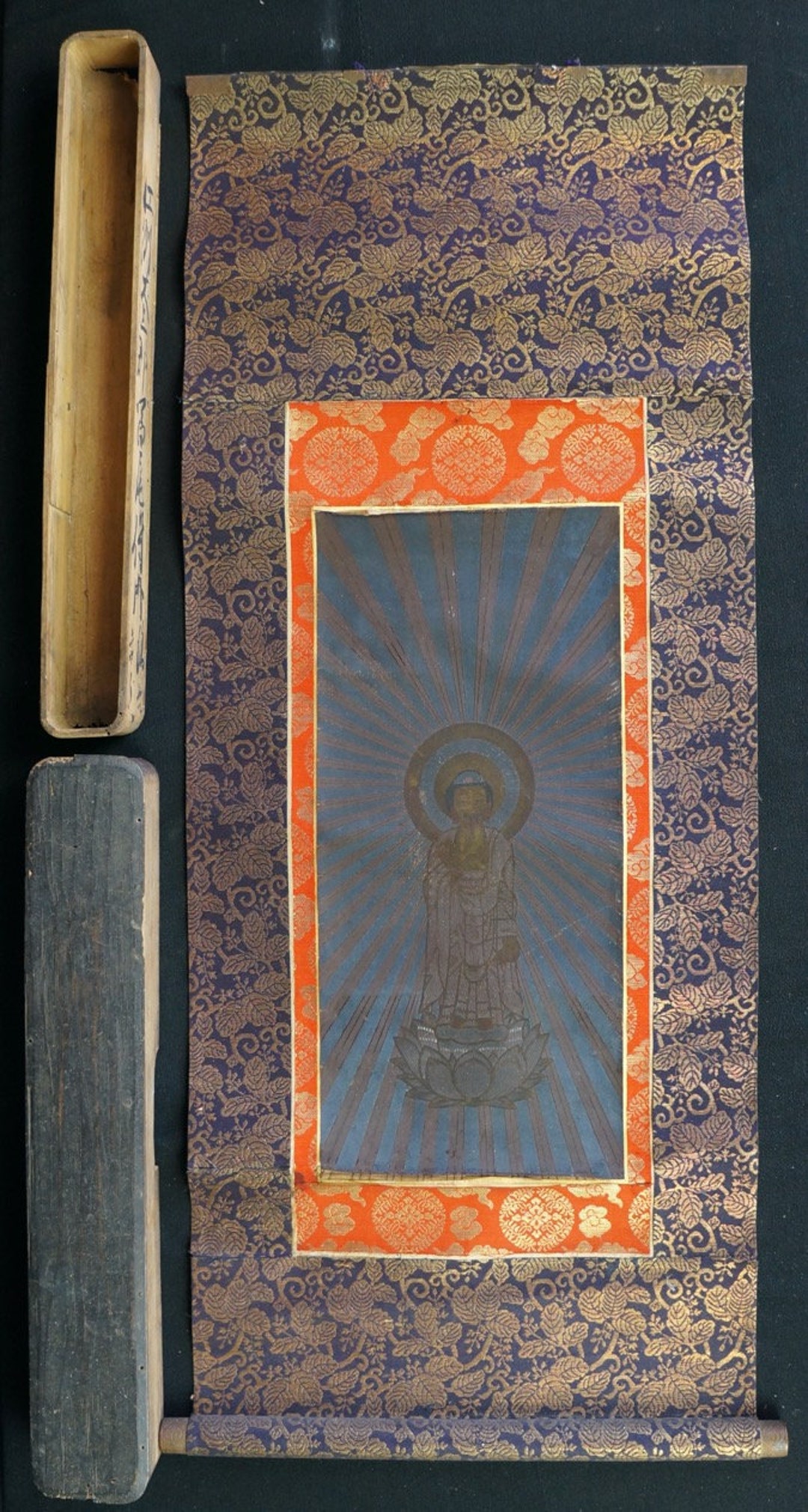 Antique Butsu Buddhist Scroll 1800 Butsudan Art Painting Edo Era - Etsy