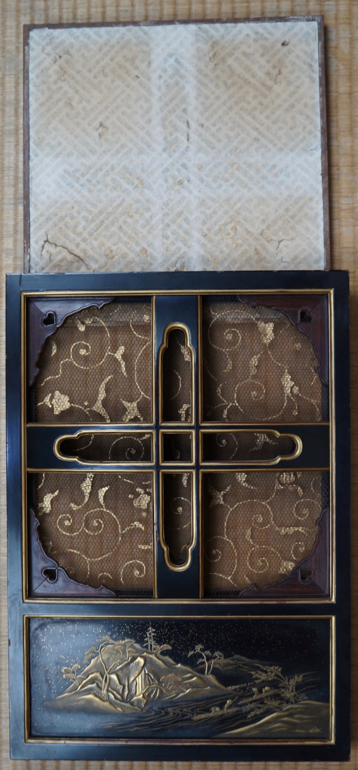 Japan Lacquered Wood Window Opening Architecture 1800's - Etsy