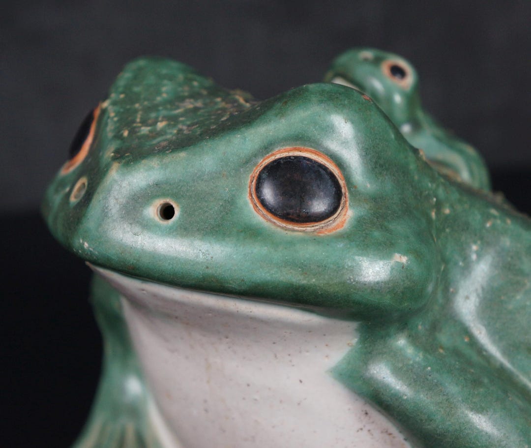 Japan Garden Kaeru Frog Sculpture Hand Made Ceramic 1970 Art - Etsy