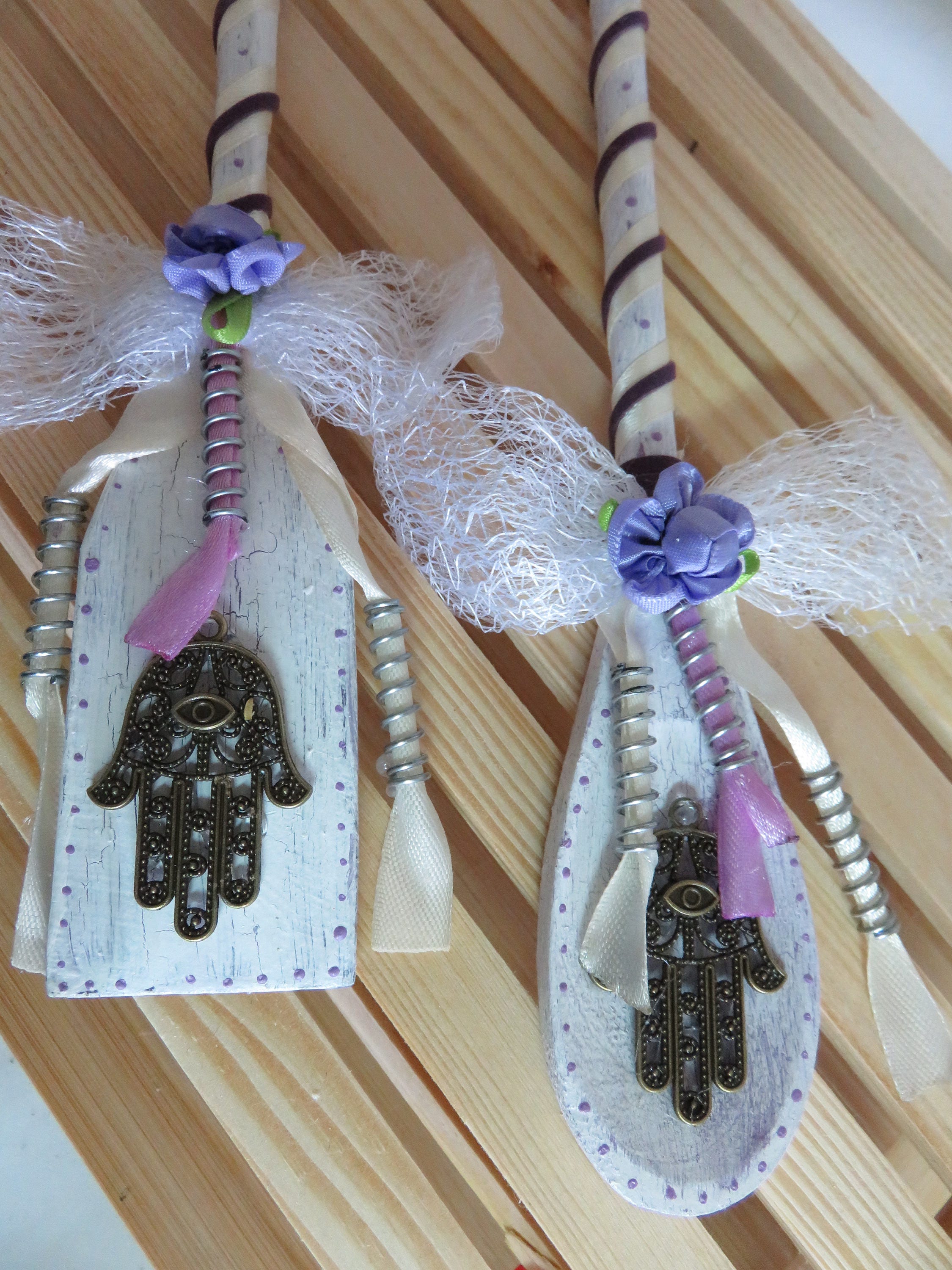 Decorated Wooden Spoons Kitchen Decor Decorated Wooden | Etsy