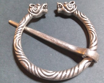 Viking Knotwork Penannular Brooch Shaw Pin - Etsy