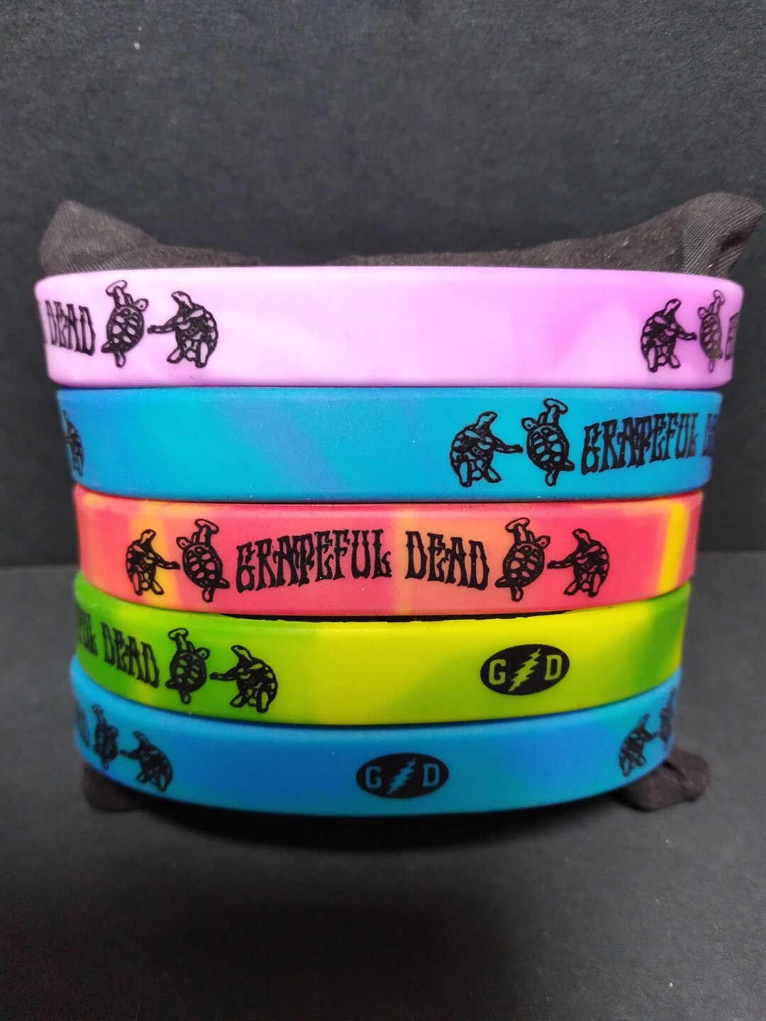 Sbgd9a Terrapins Logo Silicone Bracelet Deadhead Bright Colors Printed ...