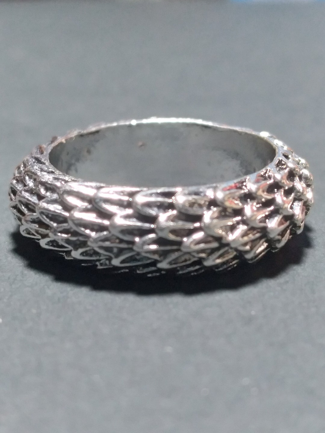 FR1 Dragon Scale Ring Fantasy Inspired Dragon Ring Silver Tone - Etsy