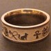 SSR1 Egyptian Symbols Ring Egyptian Inspired Stainless Steel Etched ...
