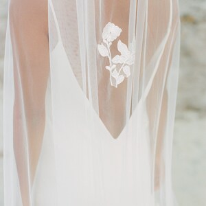 Poppy Veil - Lace Detail Soft Veil 2.5m - Etsy